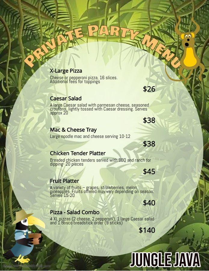 Birthday Party Venues in Clinton Township, MI | Jungle Java